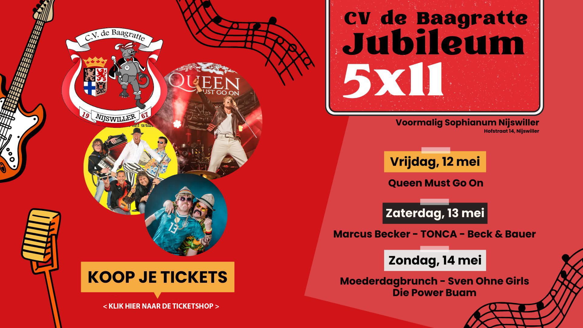 Jubileum 5 x 11 jaar – CV De Baagratte